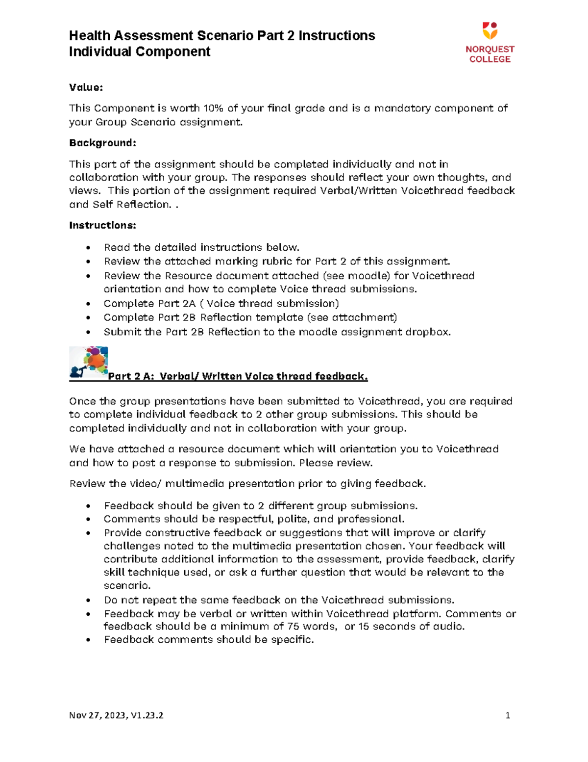 Health Assessment Scenario Part 2 Individual Instructions. V1 - Health ...