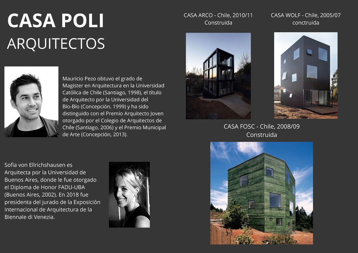CASA Poliii 12 - CASA POLI ARQUITECTOS Mauricio Pezo obtuvo el grado de Magister en Arquitectura ...