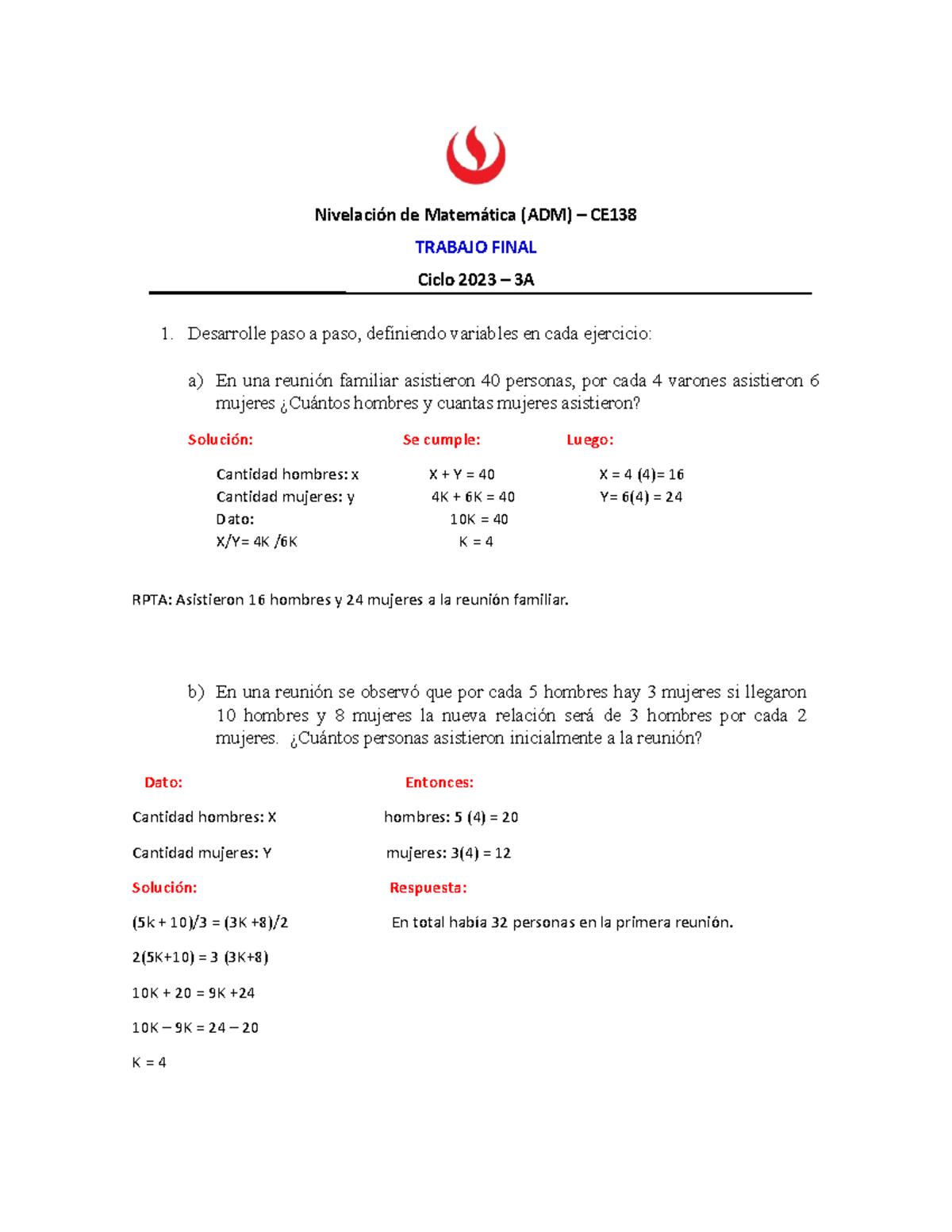 Trabajo Final resuelto NIVE 3A (1) - Nivelación de Matemática (ADM ...