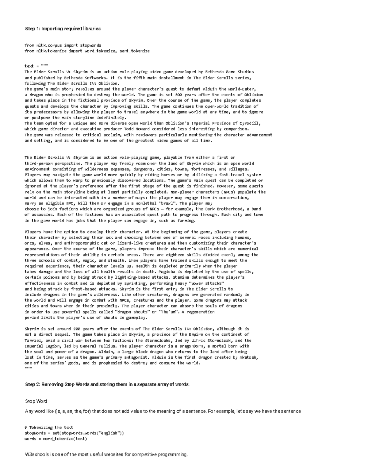 Lab 11 Text Summarization Ipynb Colaboratory Step 1 Importing Required Libraries From Nltk