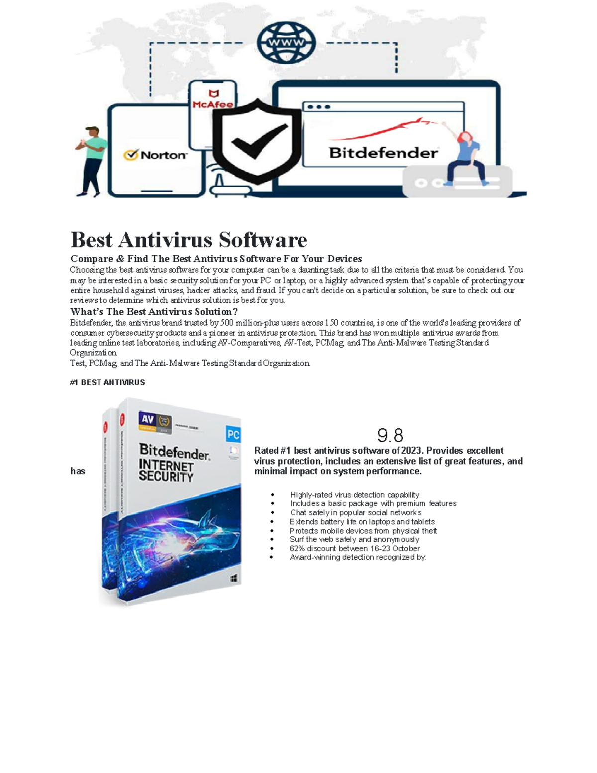 Best Antivirus Software - You may be interested in a basic security ...