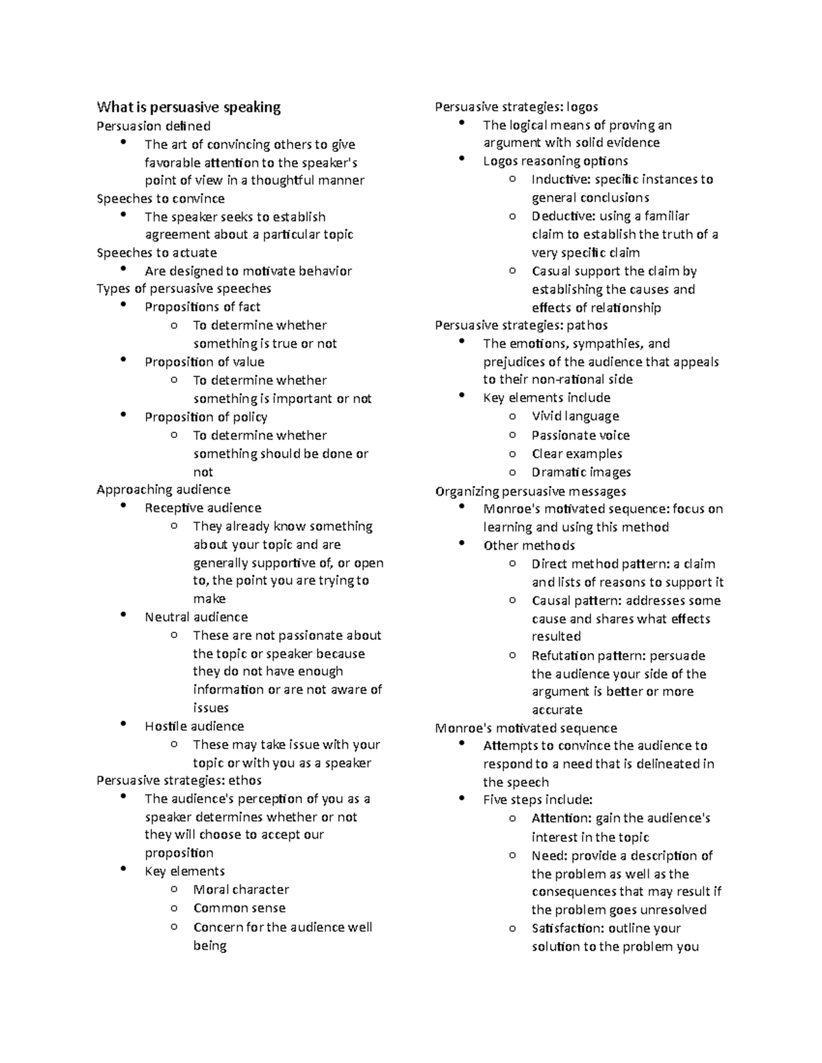 Persuasive Speaking And Reasoning And Fallacies What Is Persuasive