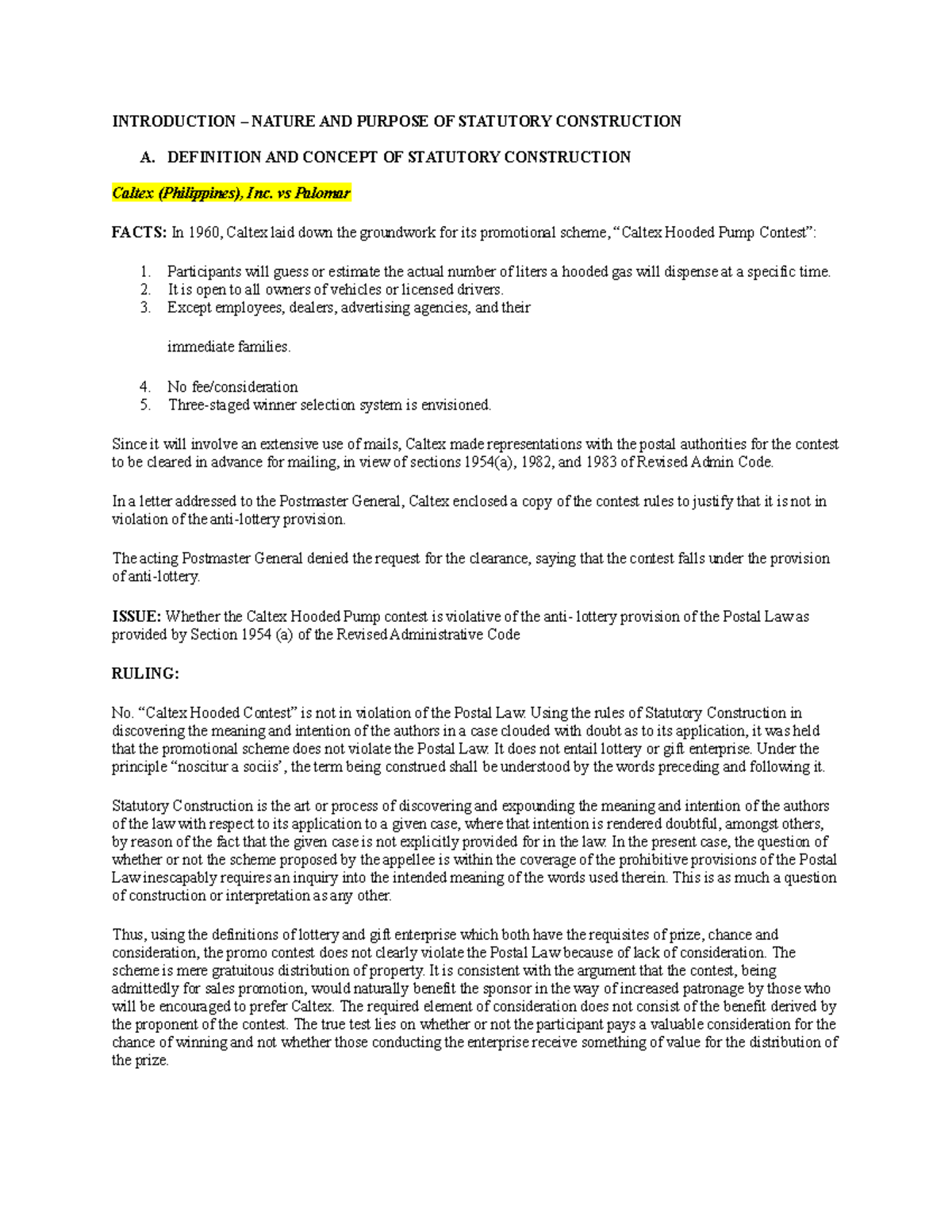 Statcon DAY 1 - INTRODUCTION – NATURE AND PURPOSE OF STATUTORY ...