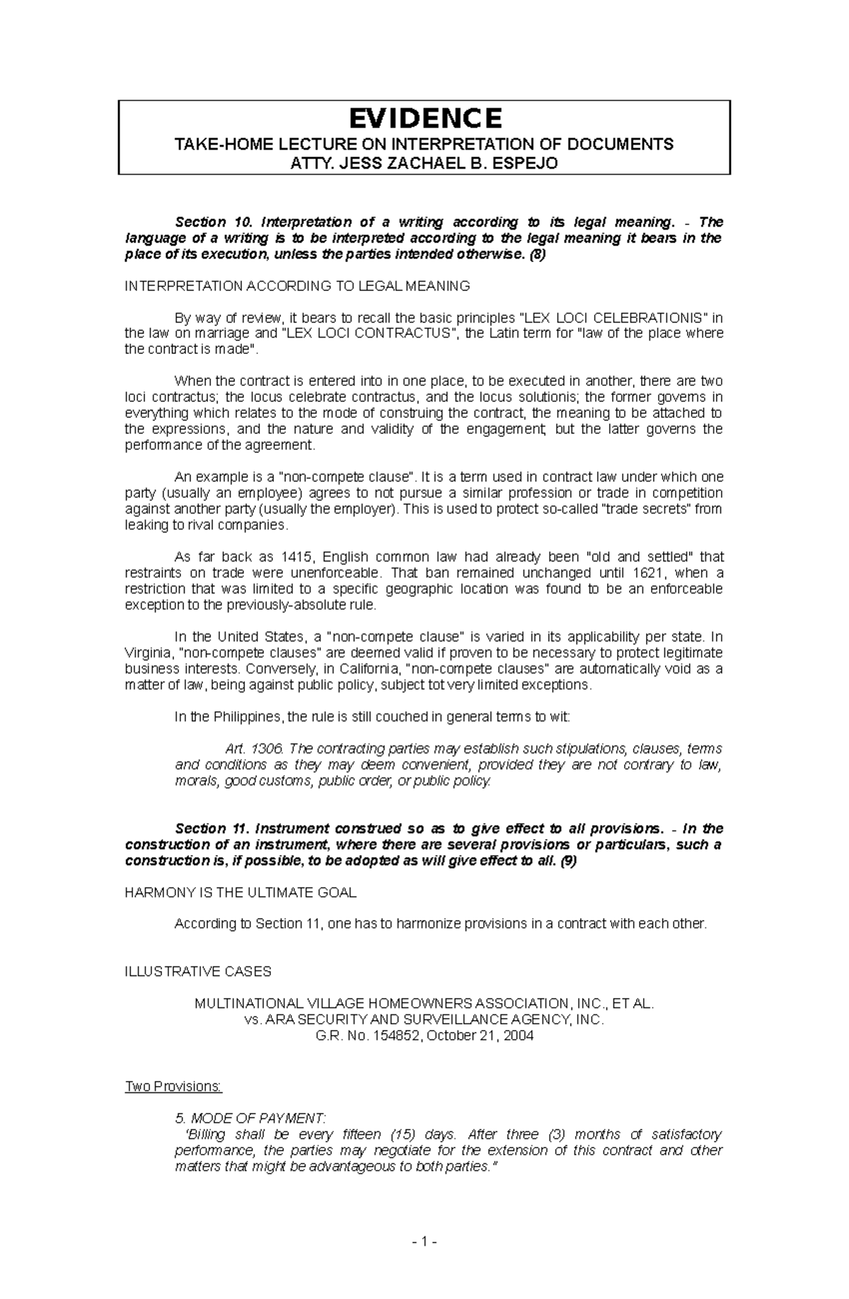 166904392 03 Evidence Rule 130 From Interpretation of Documents ...