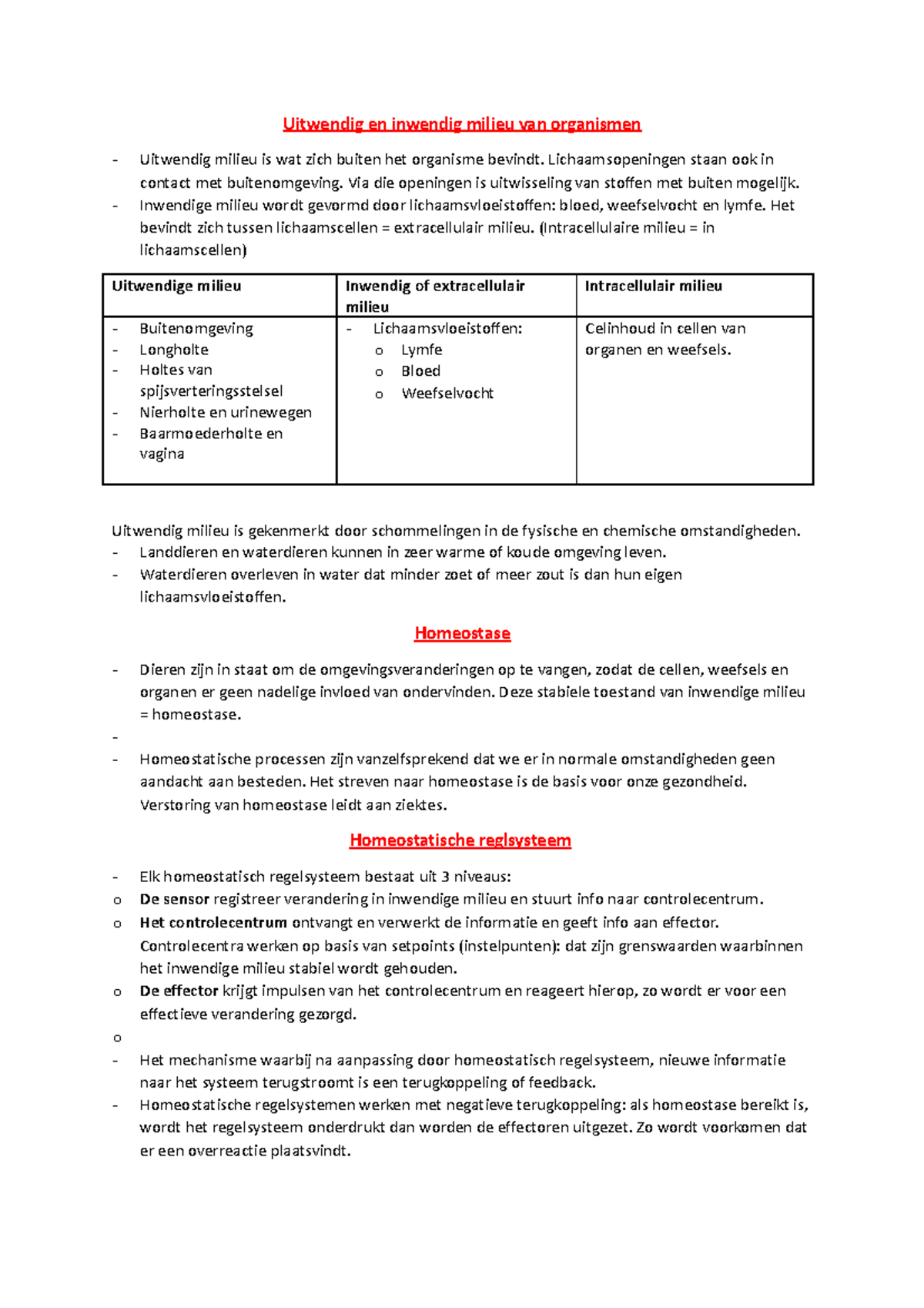 Thema 7 BIO bloed - gf^f§§è!dçop - Uitwendig en inwendig milieu van ...