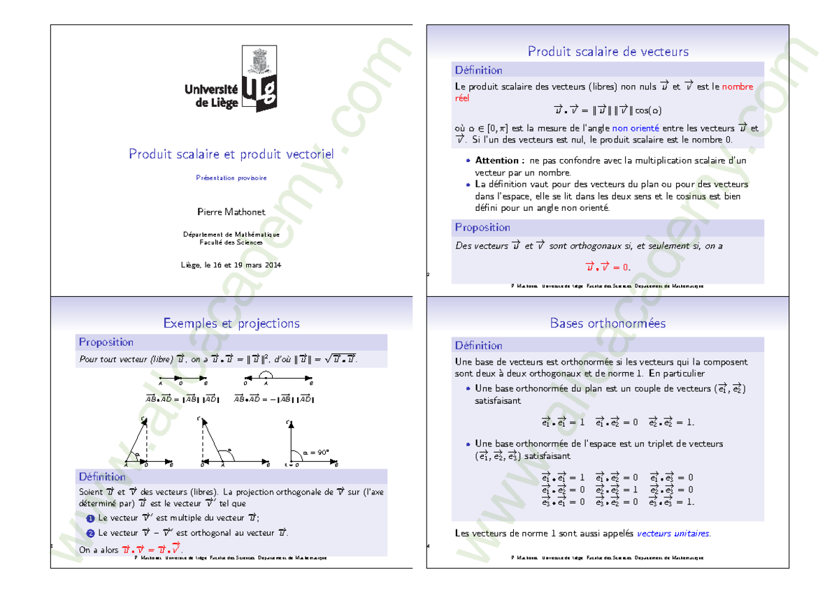 12Produit vectoriel résumé 01(www - Produit scalaire et produit ...