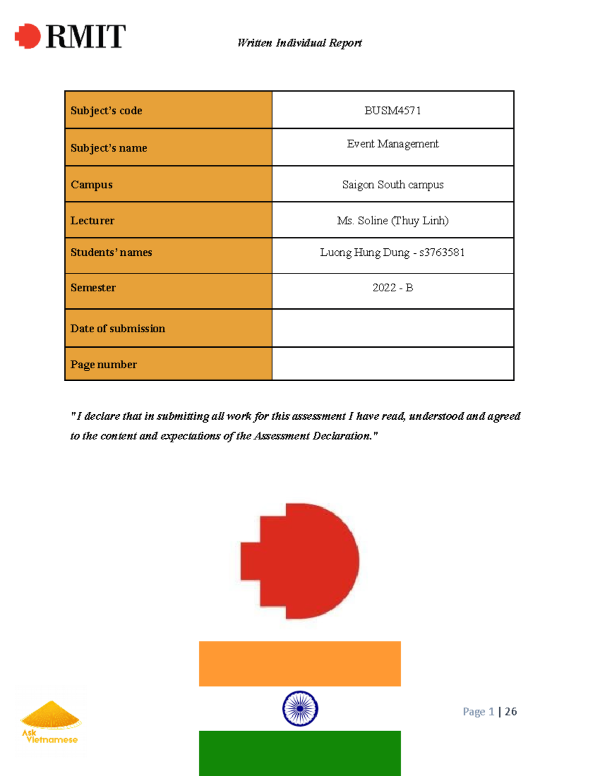 Event Deadline today - DI- DI - essay - individual - rmit - Royal ...