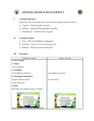 Cause and Effect LP - Lesson Plan - A Semi-Detailed Lesson Plan 5 ...