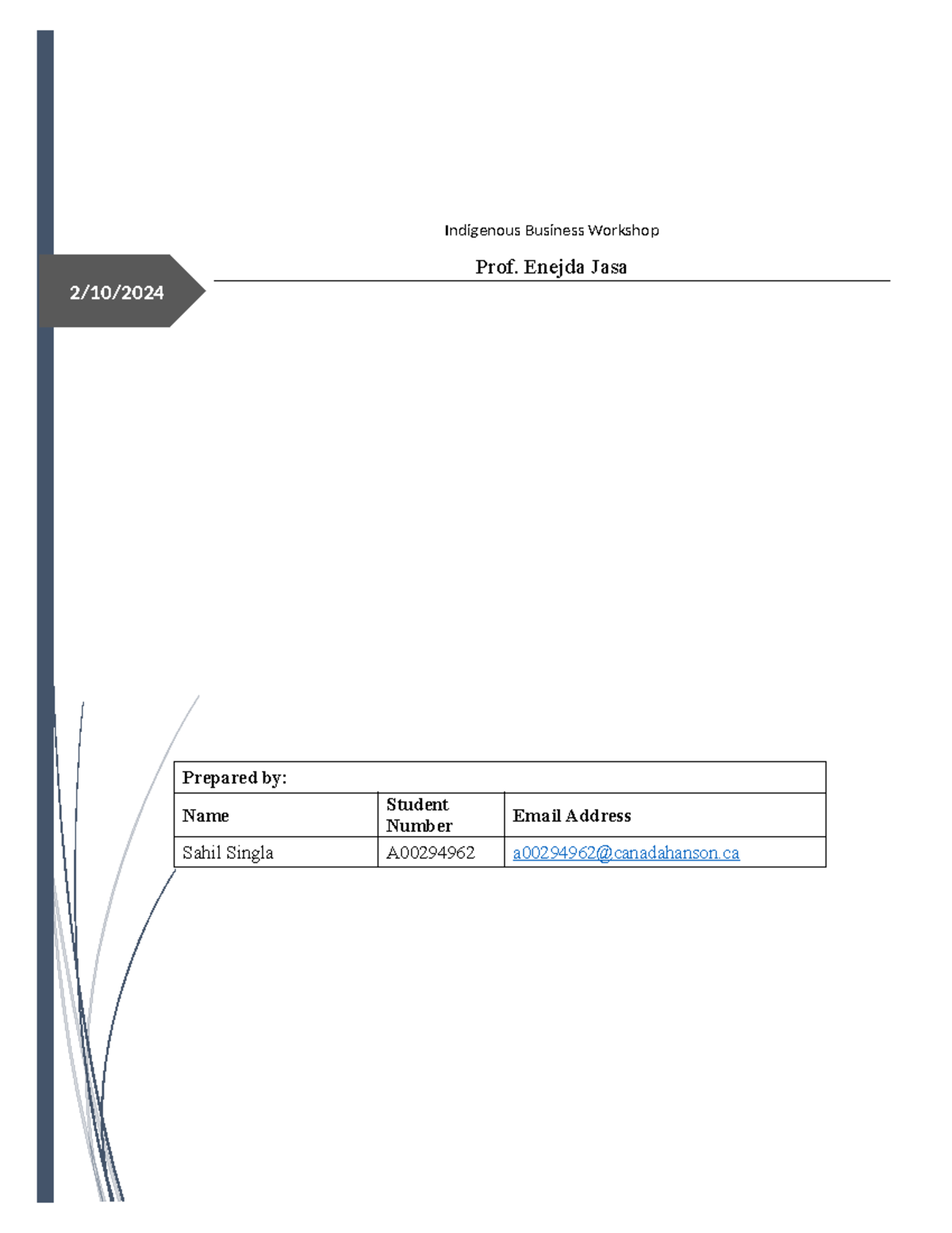 Indigenous Business Workshop Week 5 - 2/10/ Indigenous Business ...