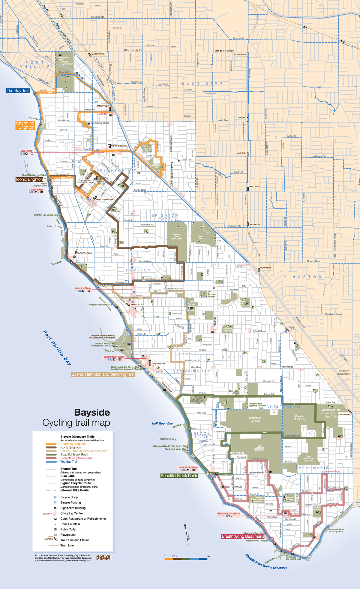 Bayside cycling trail map - ABPL20035 - Cheltenham Golf Club - Studocu