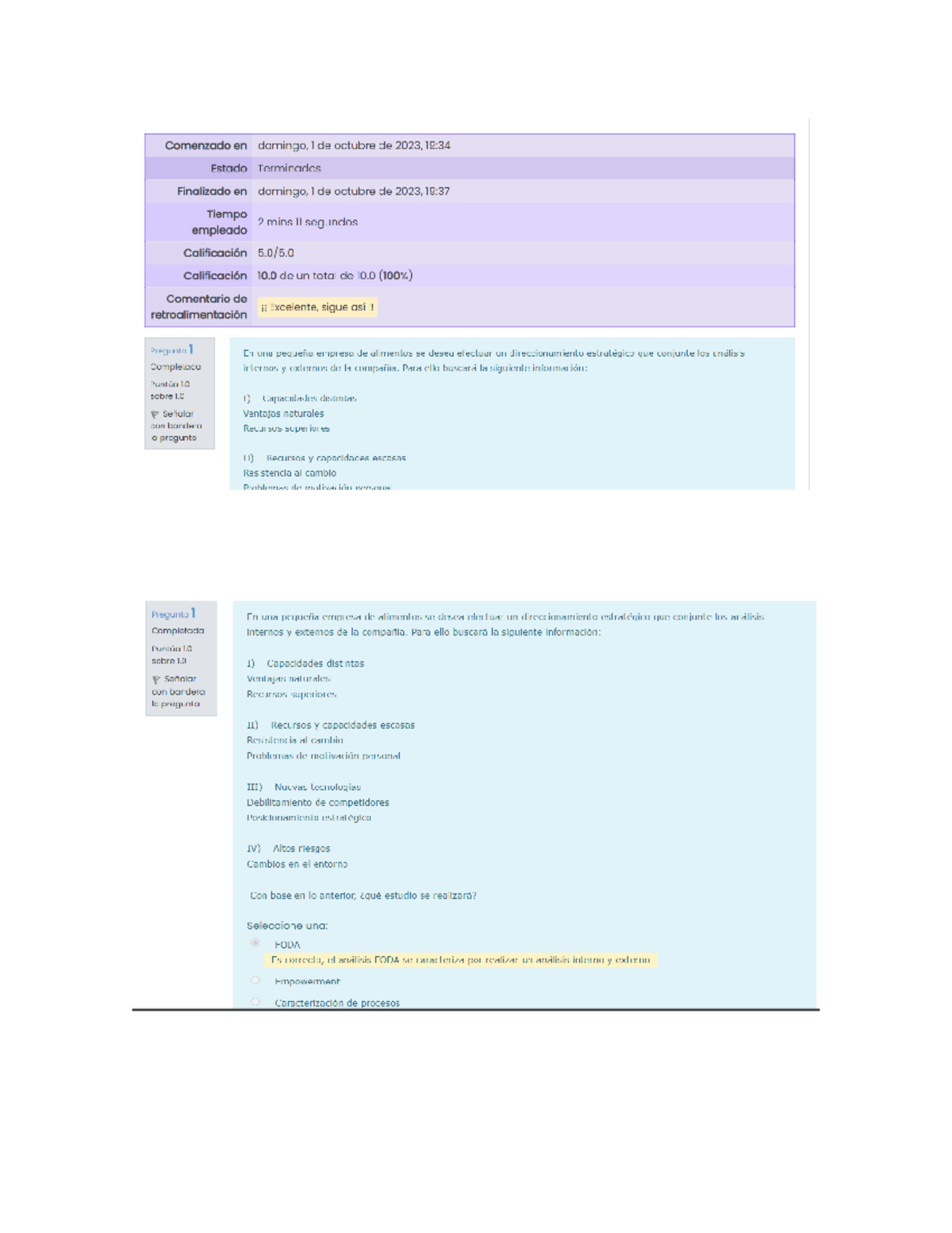 Puntos extra 2 autocalificable - ingenieria de metodos - Studocu