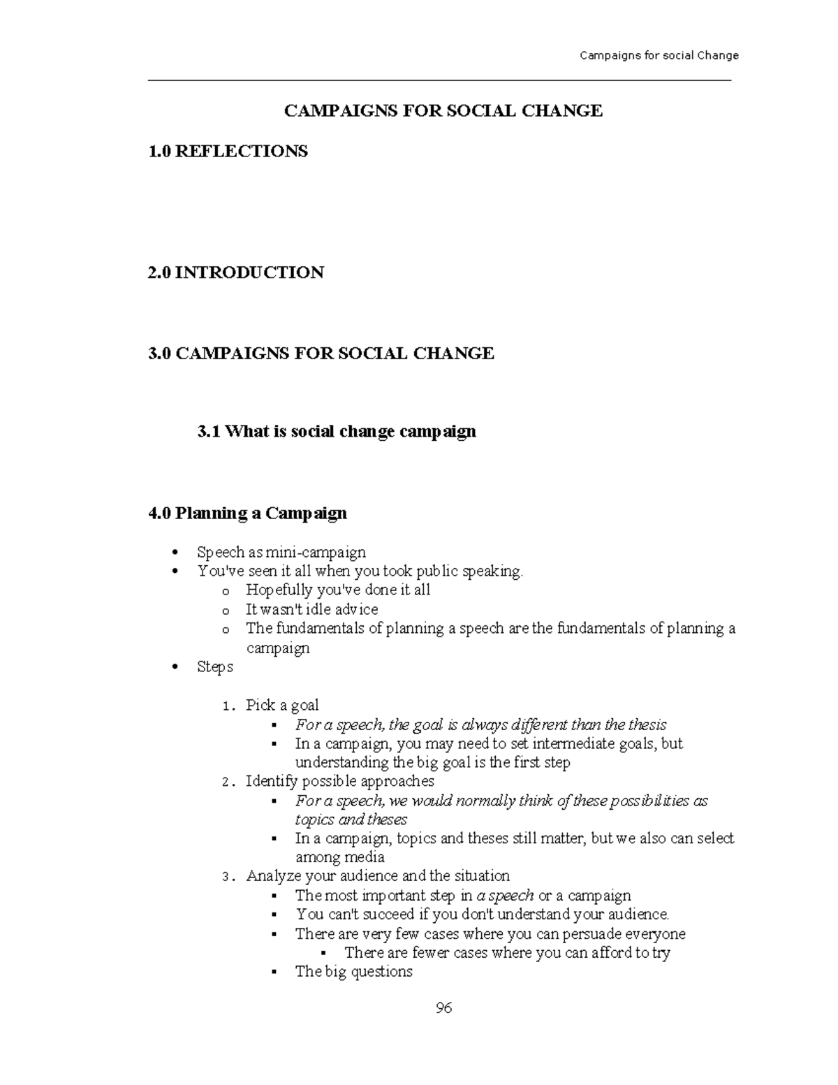 96-107. campaigns for social change - - Studocu