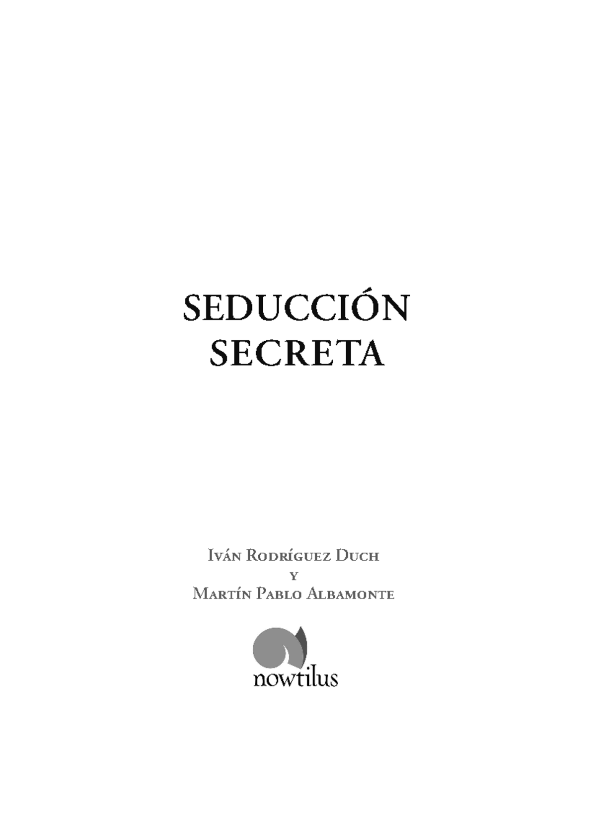 00106532691000 3 - el sape sape - I R D M P A SEDUCCIÓN SECRETA - Studocu