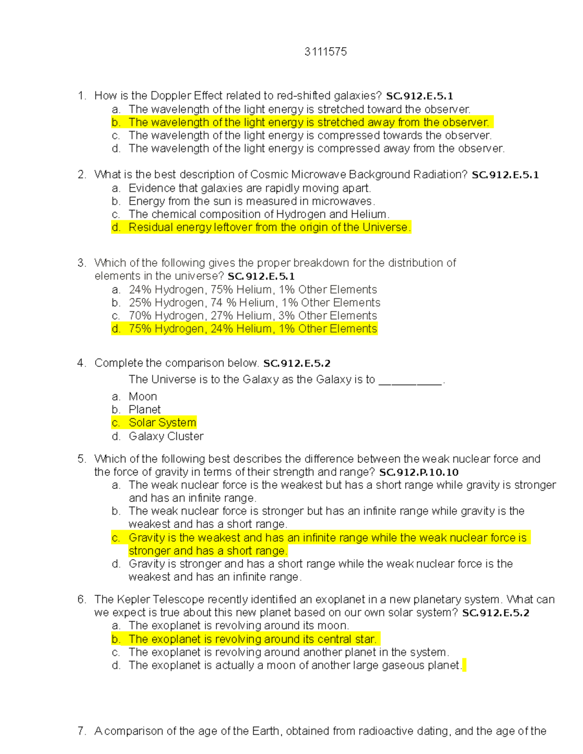 Universe Assessment 2023-3 - 3111575 How is the Doppler Effect related ...