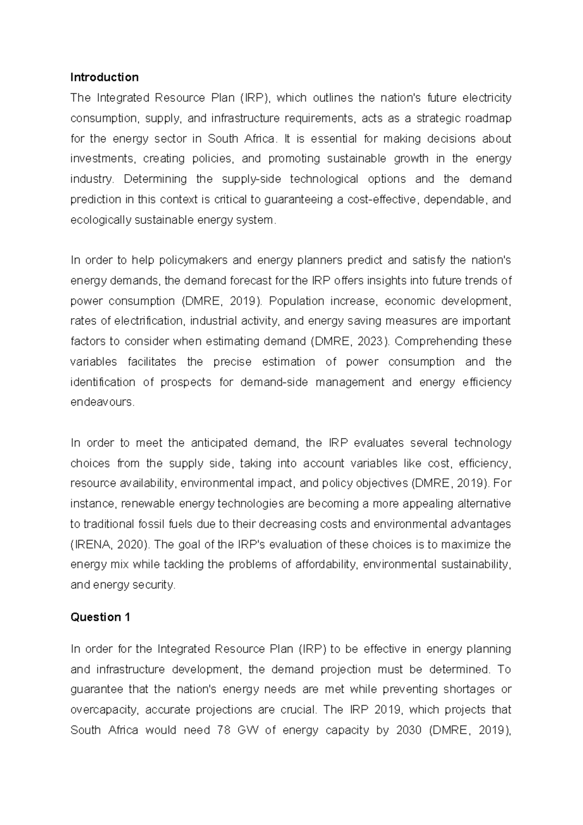 Ayanda Jacobs Power Systems rev1 - Introduction The Integrated Resource ...