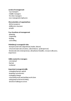 Checklist for Assignment 1.1 Submission - MMM132 – MANAGEMENT CHECKLIST ...