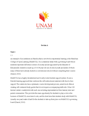 Principles of Selling (POS611S) NUST Approved Course Outline Template ...