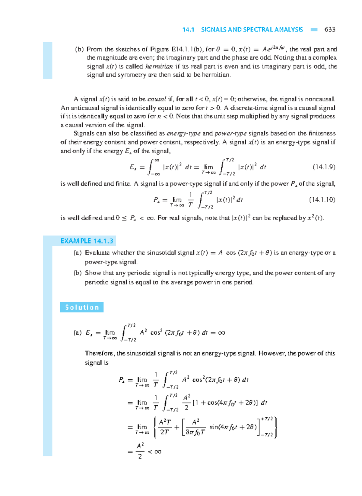 Electrical IMP Notes-64 - 14 SIGNALS AND SPECTRAL ANALYSIS 633 (b) From ...