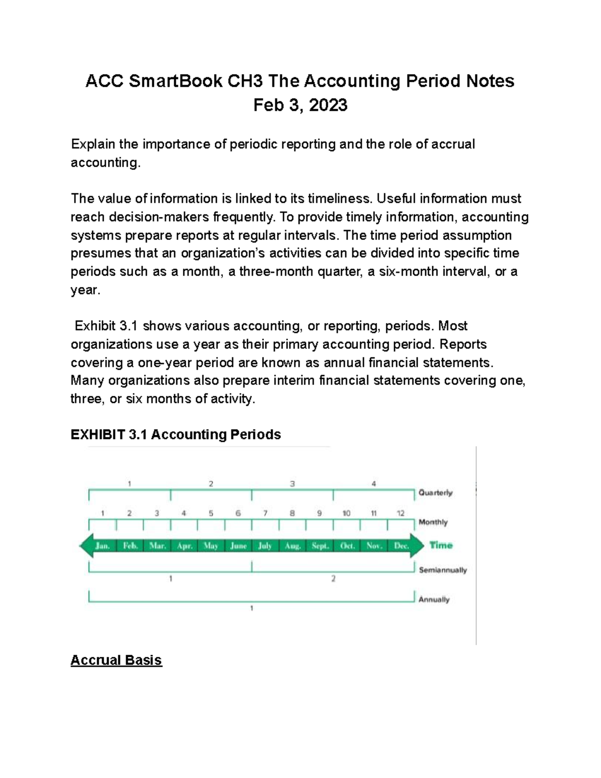 ACC Smart Book CH3 Notes - ACC SmartBook CH3 The Accounting Period ...