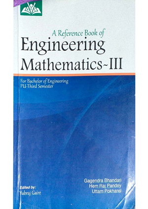 Engineering Mathematics-III Book's Solution - computer engineering ...