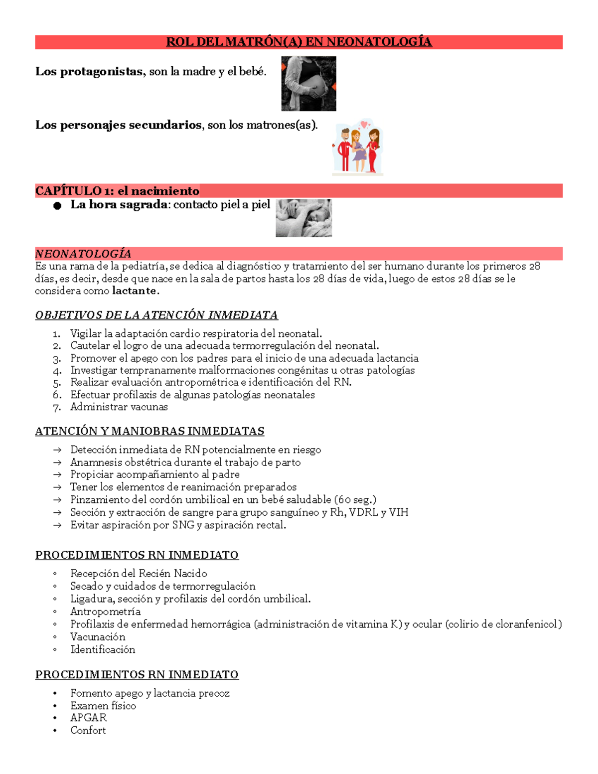 lactancia materna y neonatología - ROL DEL MATRÓN(A) EN NEONATOLOGÍA ...