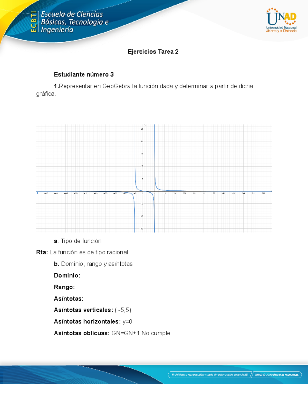 Tarea 2 FUNCIONES - Ejercicios Tarea 2 Estudiante número 3 1 ...