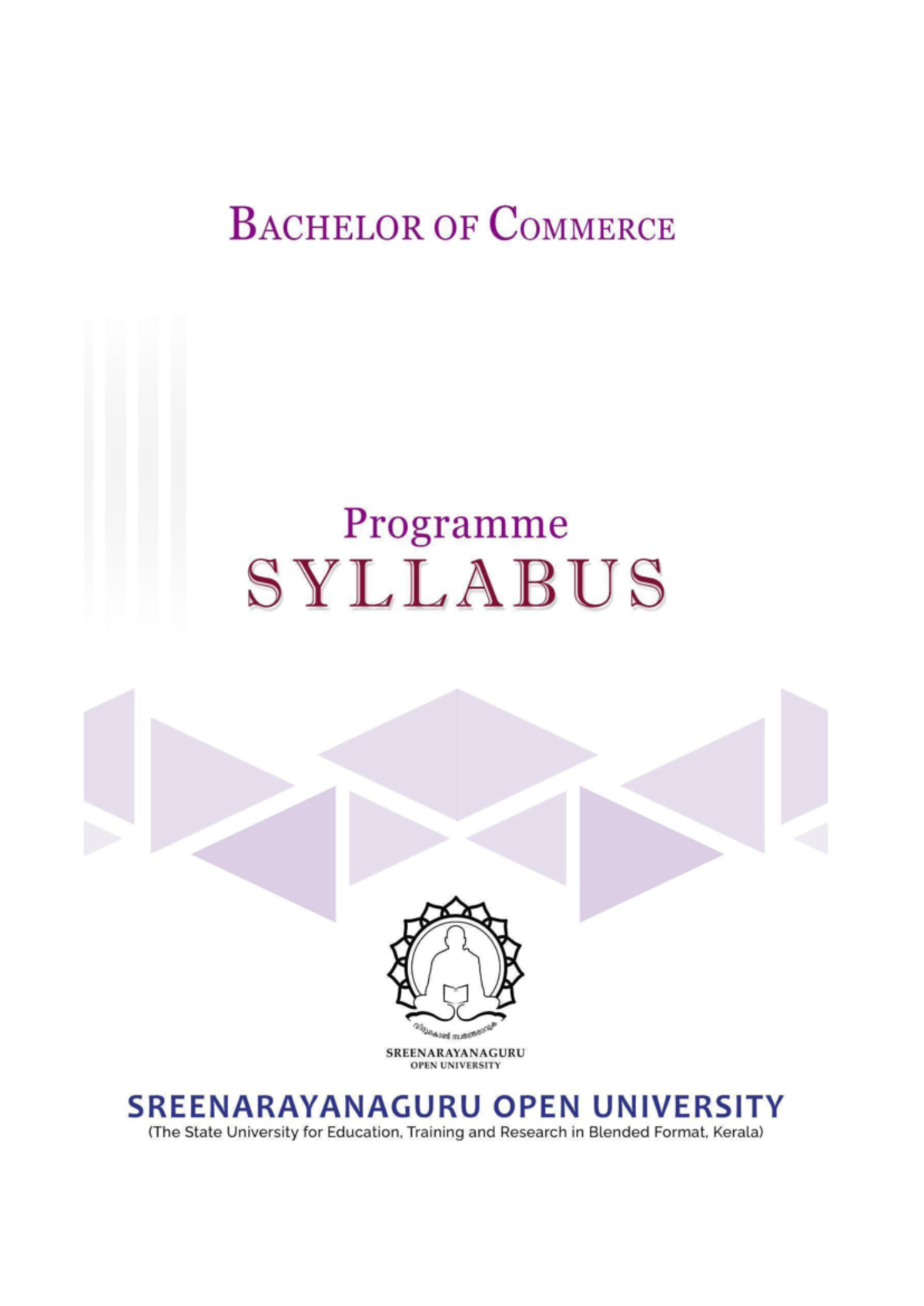 2. BCOM - sadsad - B. Com BACHELOR OF COMMERCE PROGRAMME SYLLABUS ...