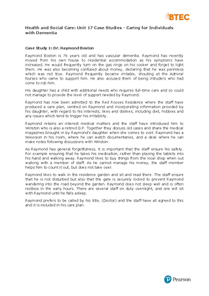 M, D and D prep - Unit 7 task 2 - Learning Aim D: Preparation work for ...