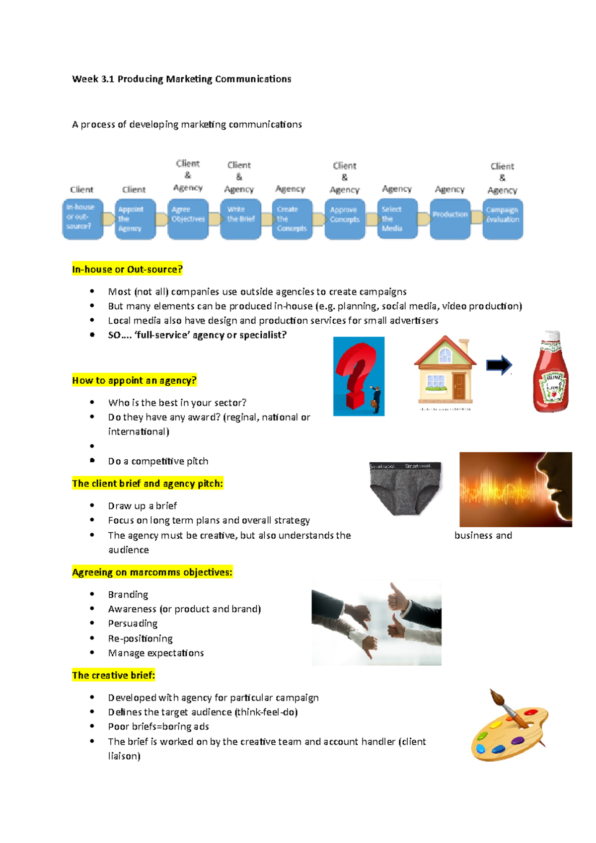 Producing Marcomms - Week 3 Producing Marketing Communications A ...