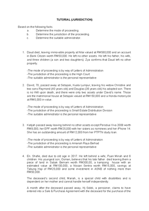 Application for grant of probate- Sample - Law of Probate - Studocu