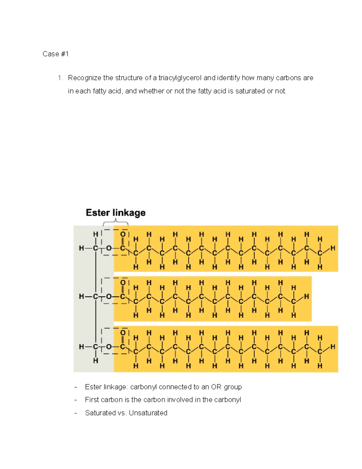 Biochemistry Exam 4 Study Guide - Case # Recognize the structure of a ...