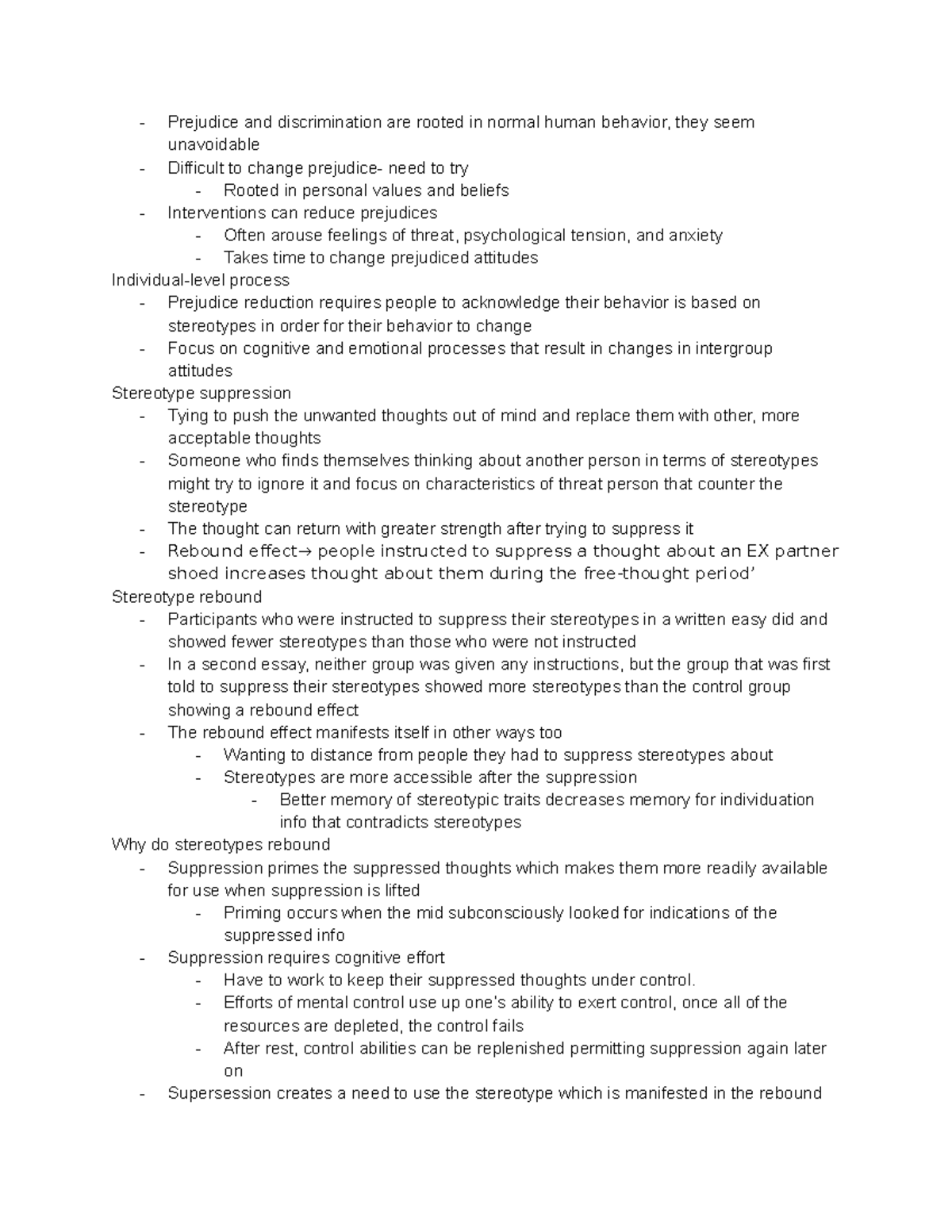 Chapter 13 Textbook notes - Prejudice and discrimination are rooted in ...