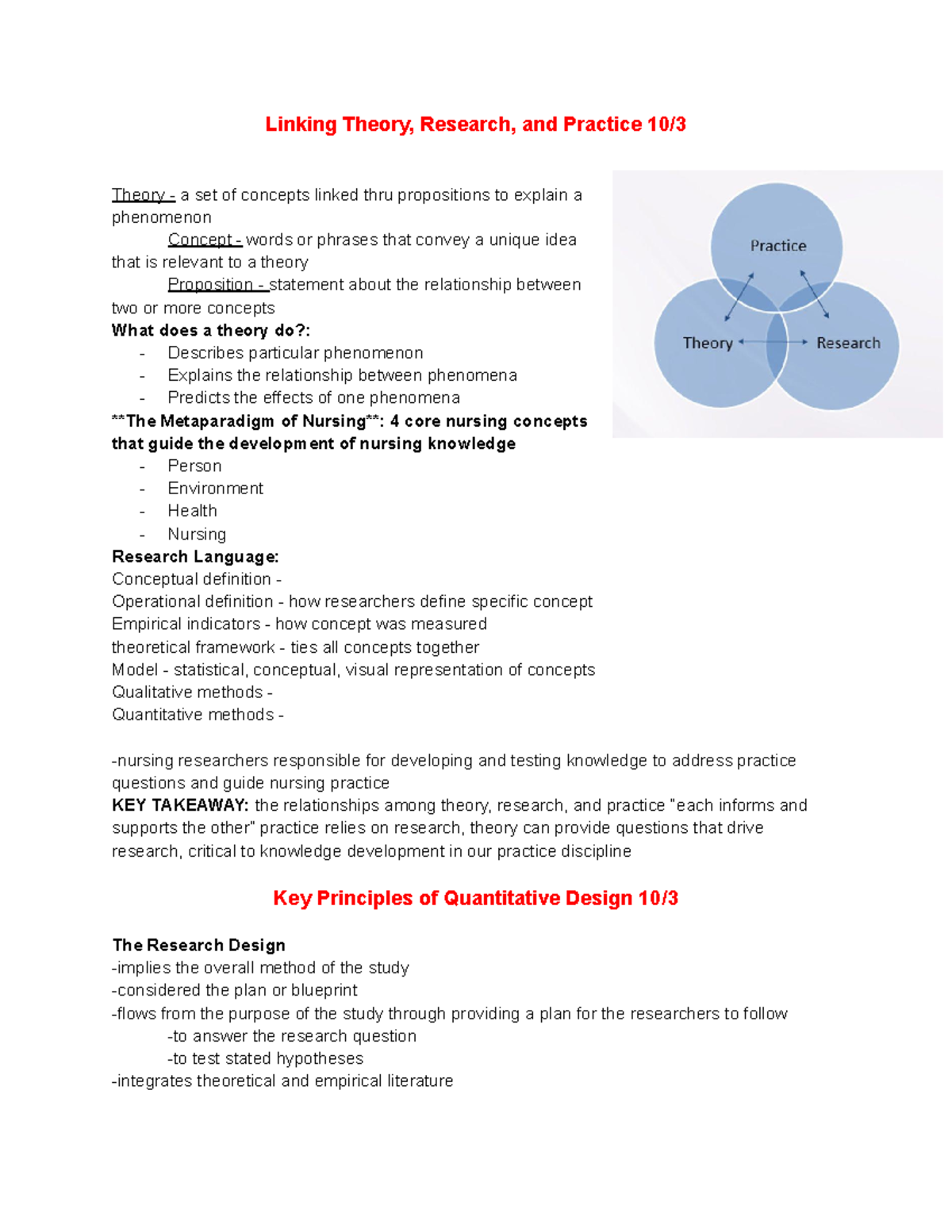 NUR 253 Linking Theory, Research, and Practice - Linking Theory ...
