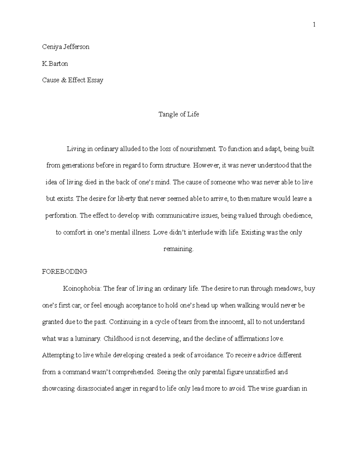 Dual Credit Cause and Effect Essay - ENG 1113 - MGCCC - Studocu
