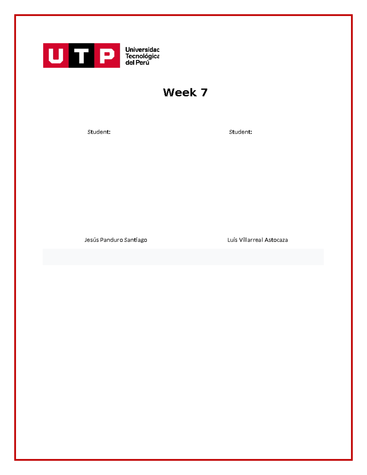 TASK WEEK 7 - TASK WEEK 07 - Ingles II - Week 7 Student: Student: Jesús ...