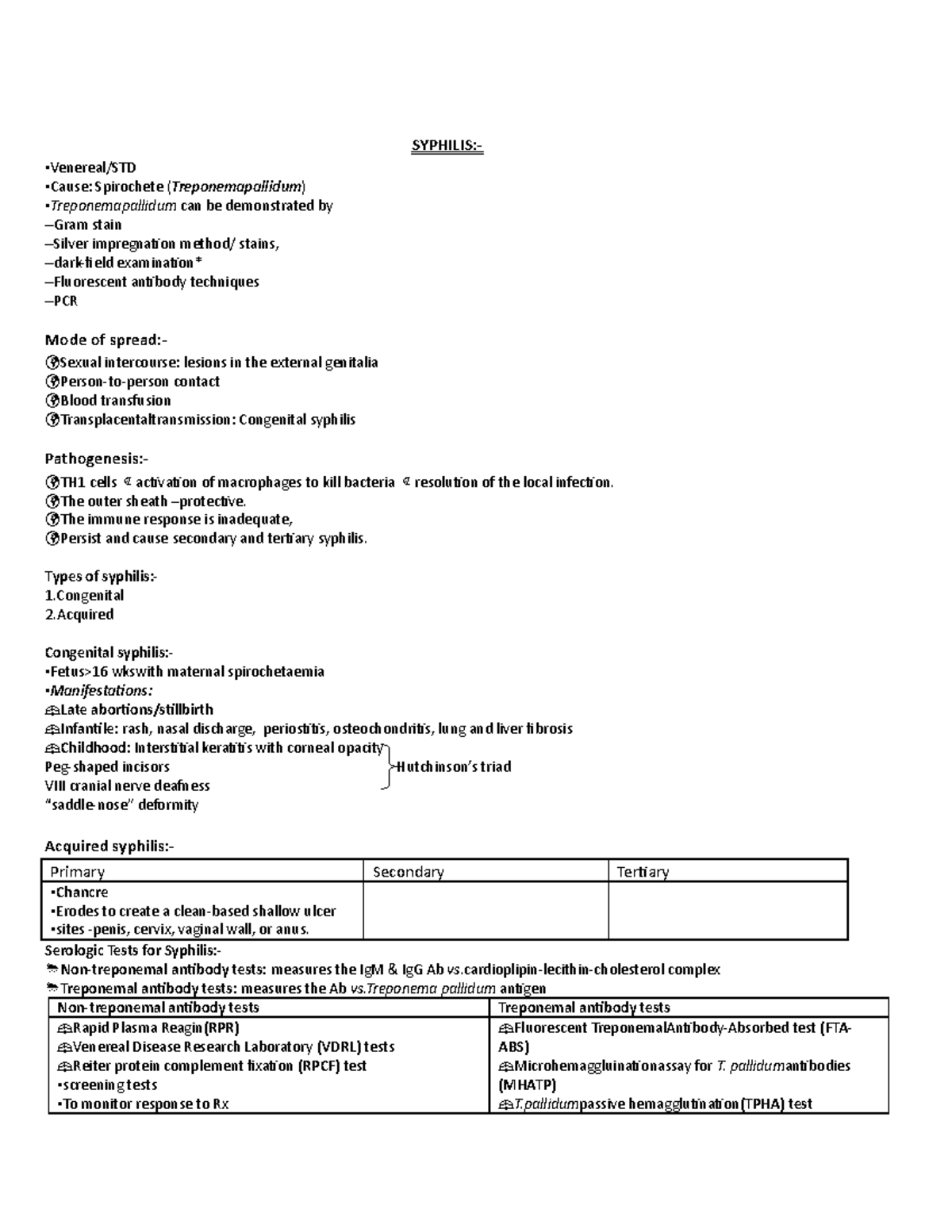Syphilis - Spirochete (Treponemapallidum) can be demonstrated stain ...