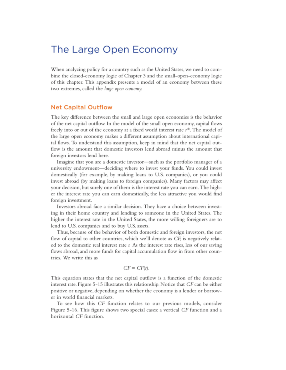 The Large Open Economy - MACRO ECONOMICS - Studocu
