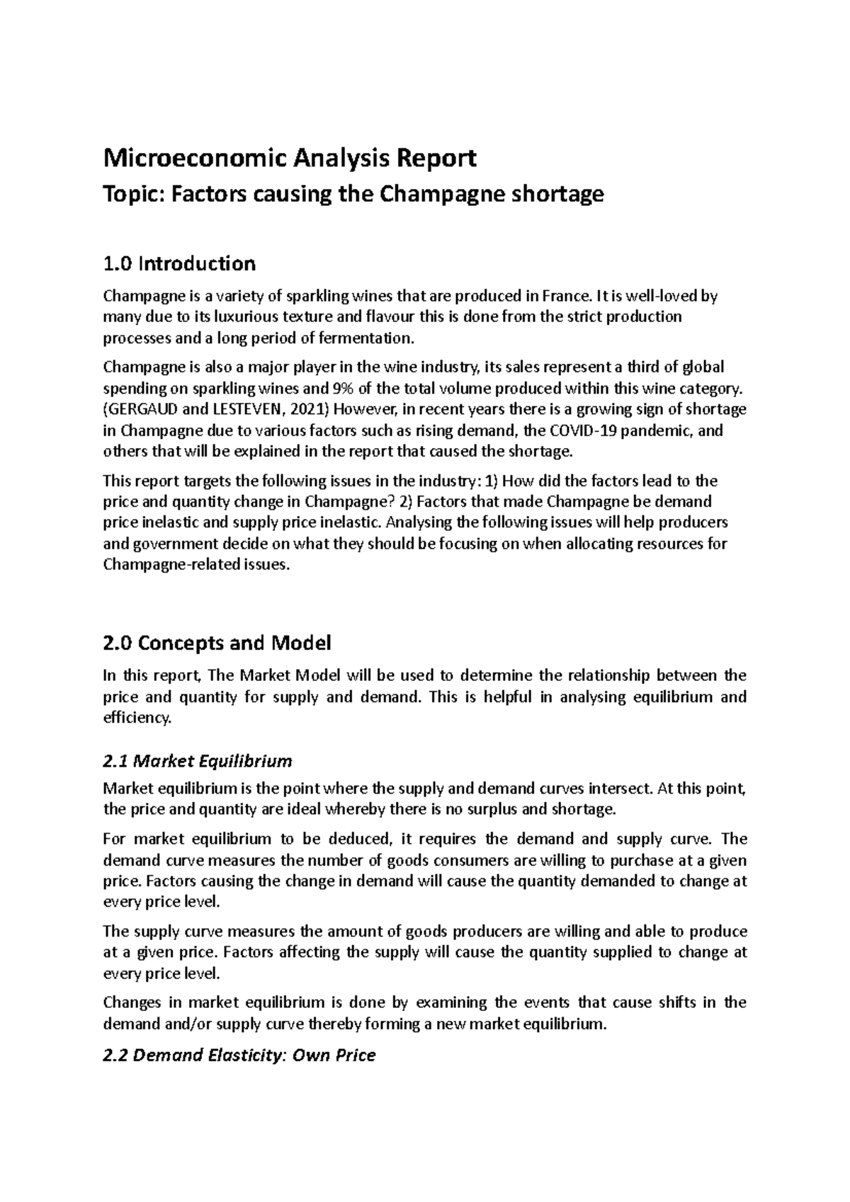 Pn M Assignmnet 2 - Assignment 2, DI - Microeconomic Analysis Report ...
