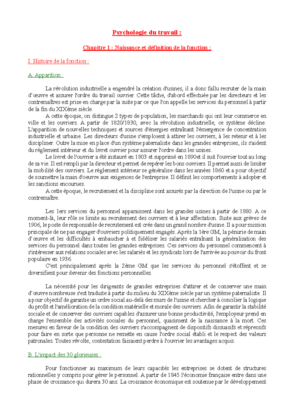 Psychologie de relations de travail - Warning: TT: undefined function: 32 Psychologie du travail ...