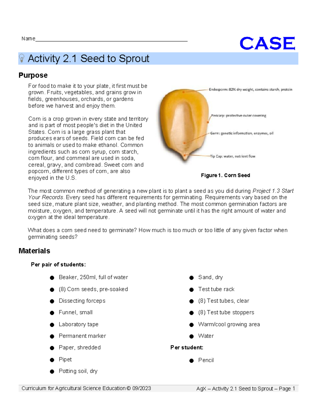 Activity 2 1Seed Sprout (1) - Name ...