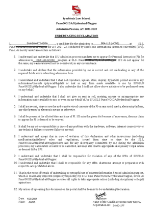 Brief CV for BA-BBA LL.B (Hons) - SYMBIOSIS LAW SCHOOL, Pune/NOIDA ...