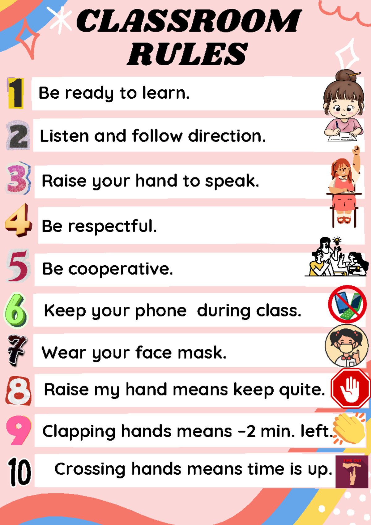 Classroom Rules - NONE - BSED Science - CLASSROOM RULES Be ready to ...