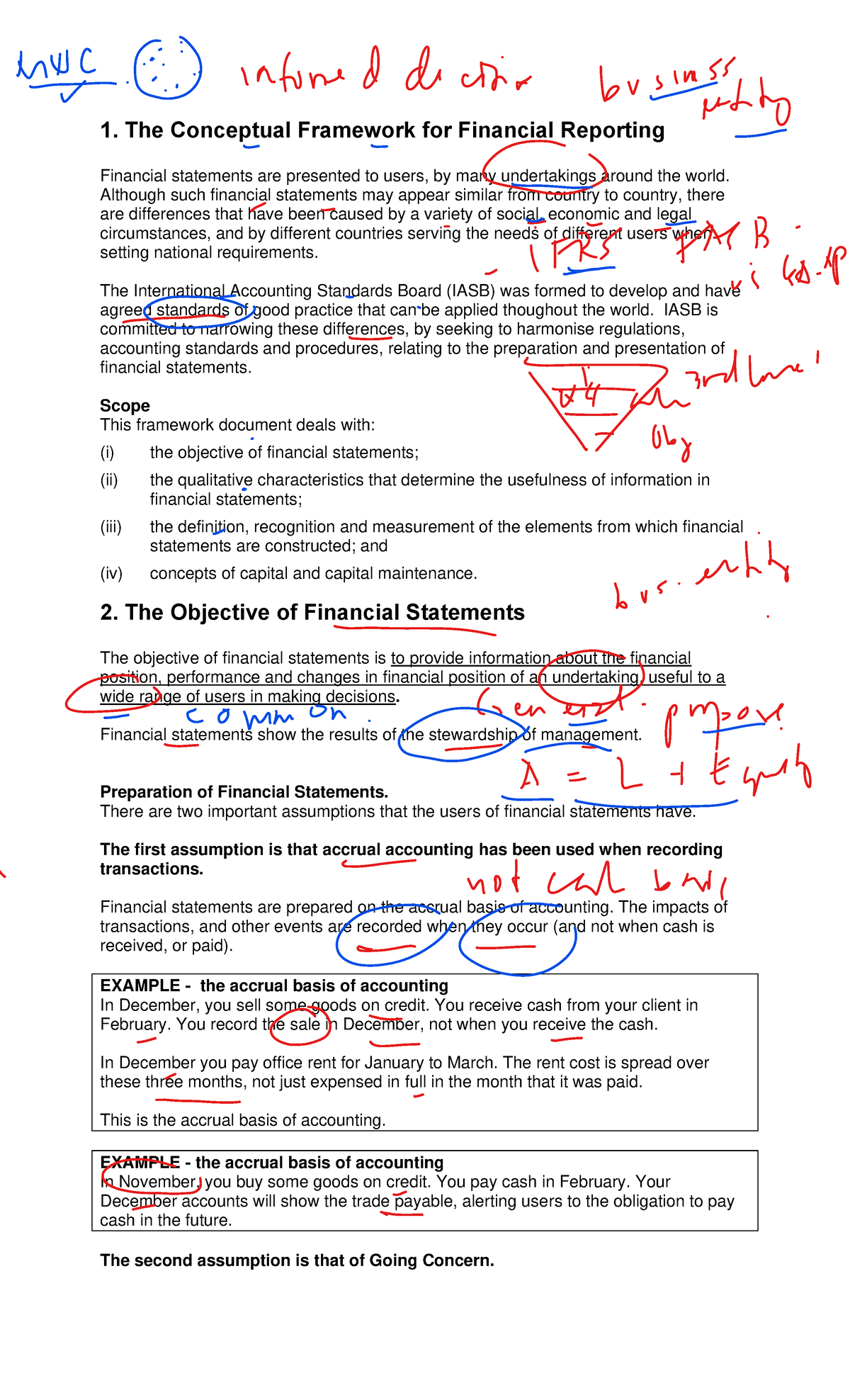 Conceptual Framework with examples - 1. The Conceptual Framework for ...