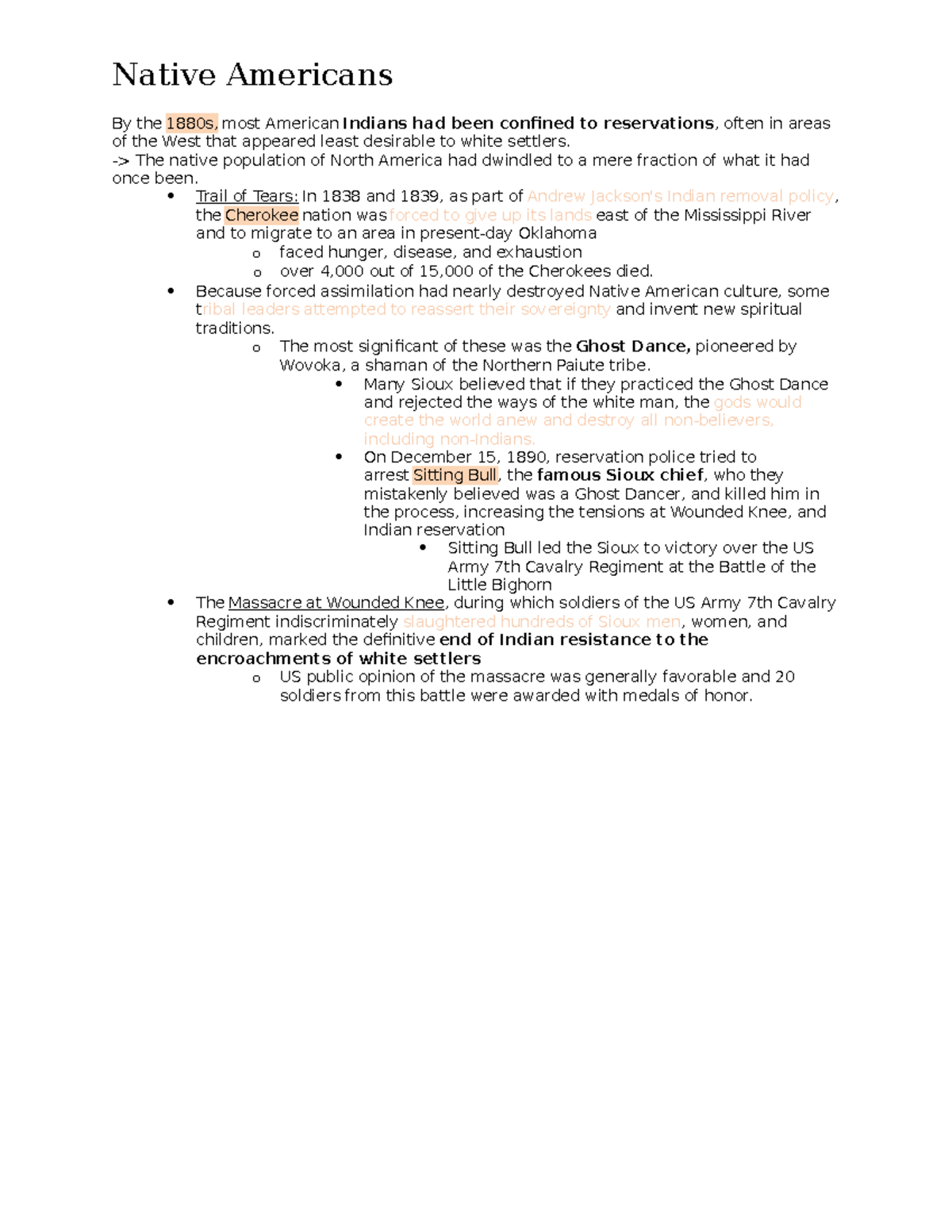 Native Americans -> The native population of North America had dwindled ...