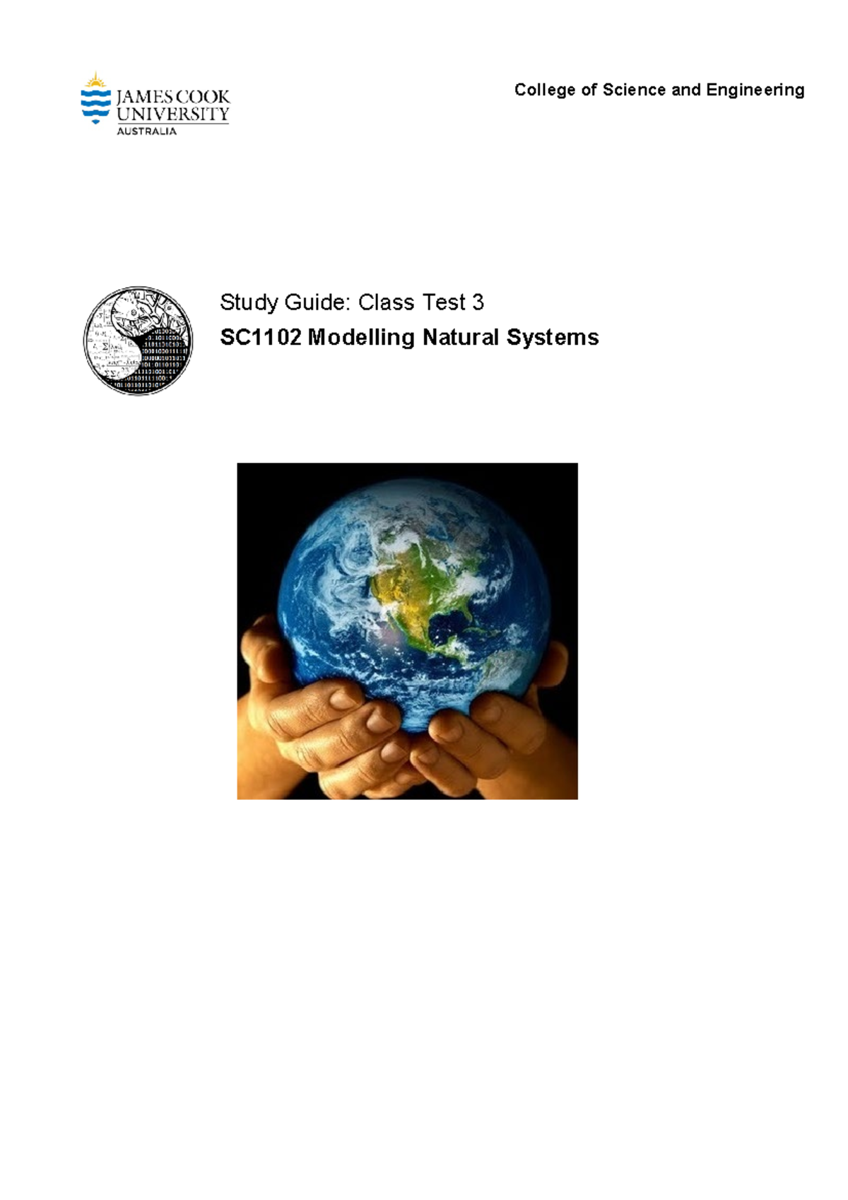 SC1102 - El Nino & La Nina - Class test 3 study guide 2021 - SC1102:03 ...