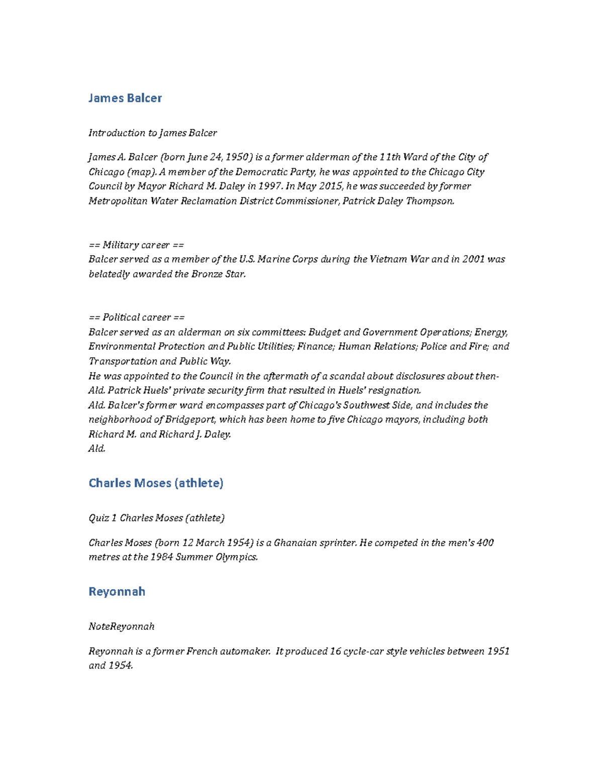 HIST123 Assignment James Balcer - James Balcer Introduction to James ...