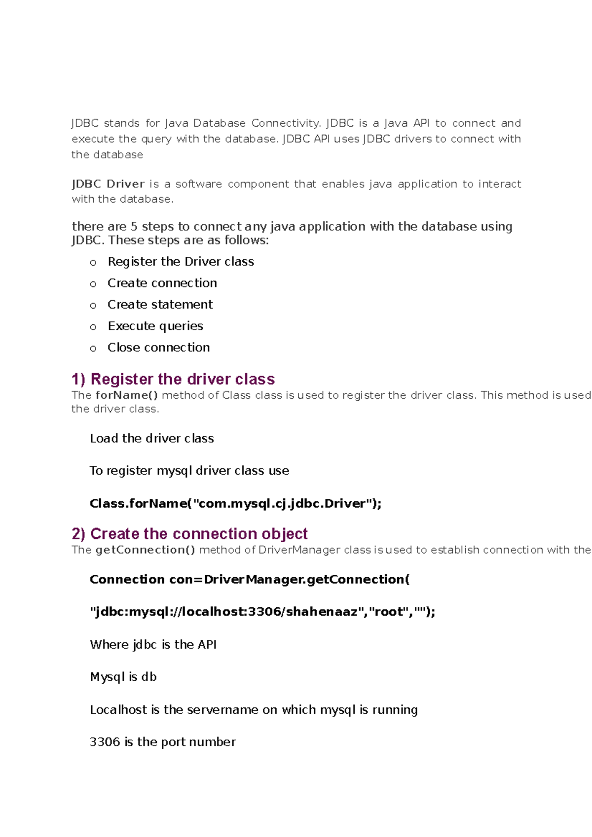 Jdbc Jdbc Is A Java Api To Connect And Execute The Query With The Database Jdbc Api Uses Jdbc