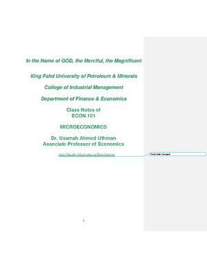 Microeconomics ultimate cheat sheet - Microeconomics Ultimate Cheat ...