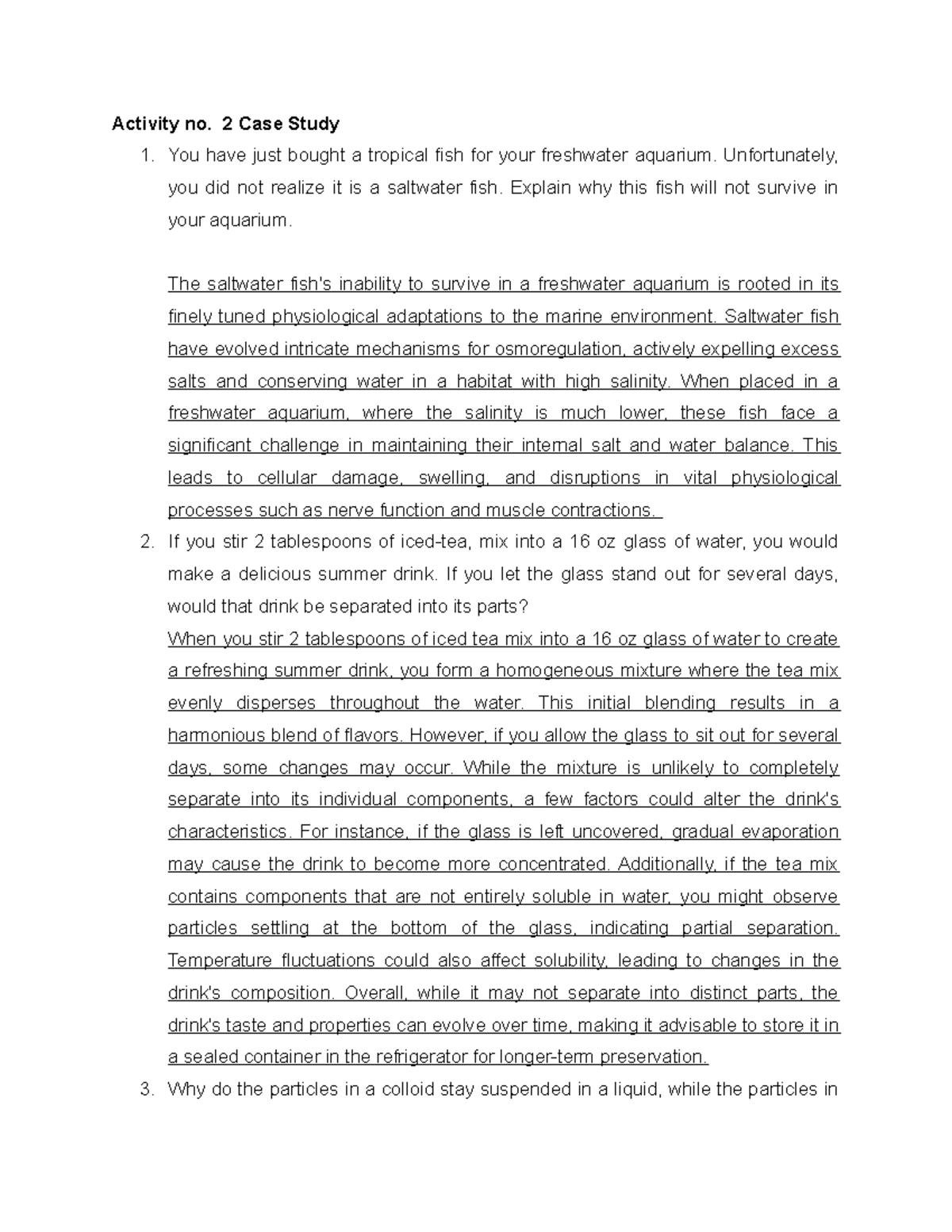 🤳Activity no. 1.3 Case Scenario - Activity no. 2 Case Study 1. You have ...