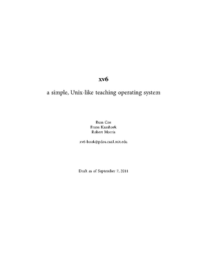 11 Case Study Unix - [11] CASE STUDY: UNIX OUTLINE Introduction Design ...